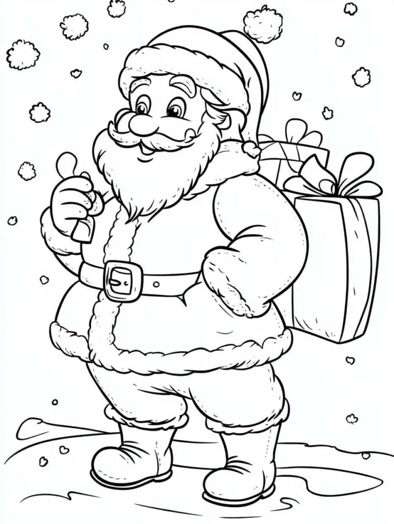 Explore 25+ Fun Santa Coloring Pages 🎅🤶 - Coloringpagesforkids.net