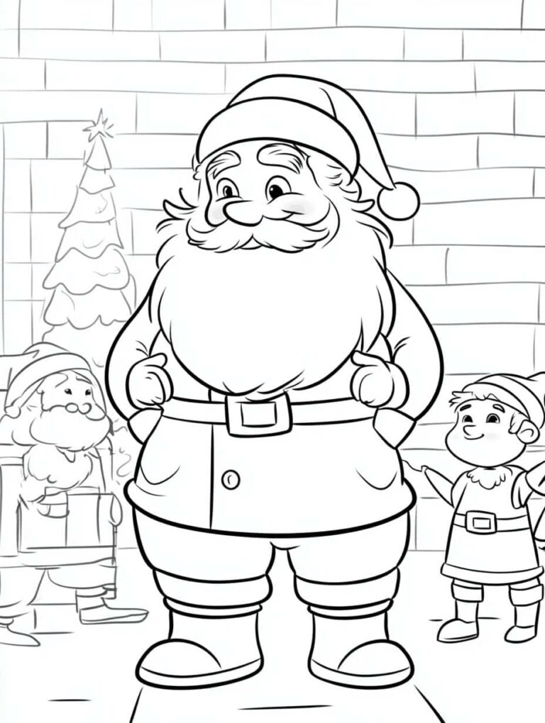 Jelajahi 25+ Halaman Mewarnai Santa yang Menyenangkan 🎅🤶 ...