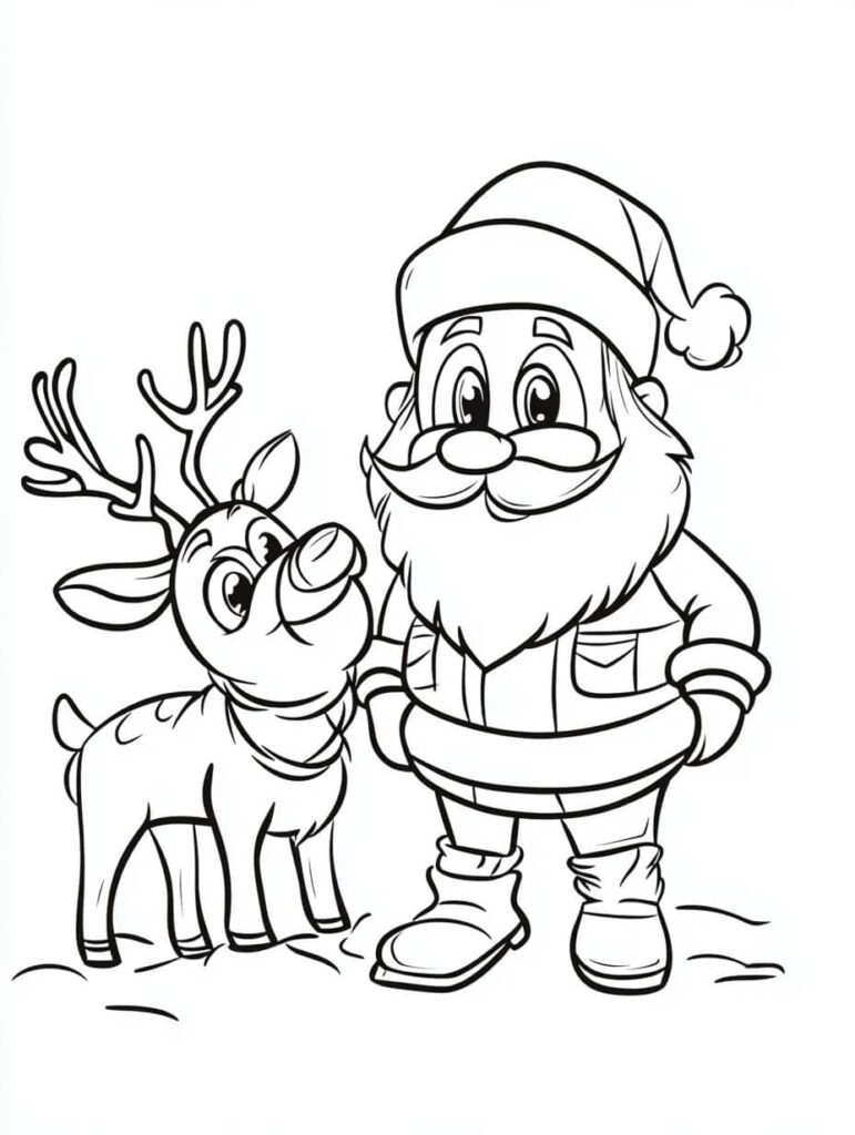 Jelajahi 25+ Halaman Mewarnai Santa yang Menyenangkan 🎅🤶 ...