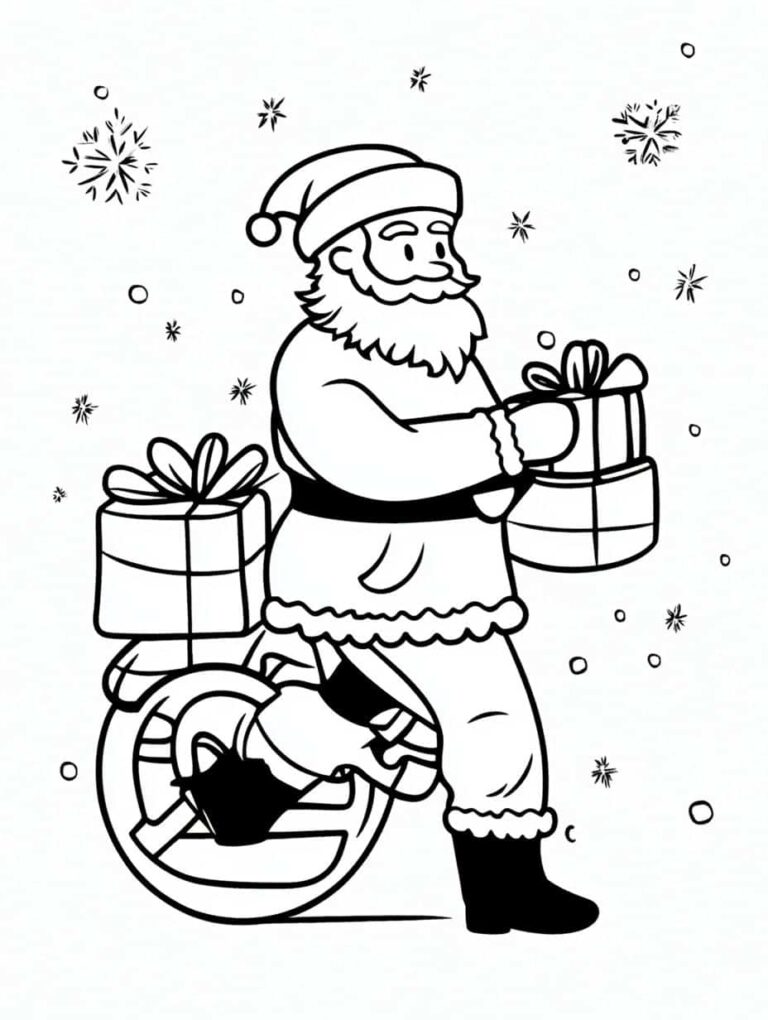 Jelajahi 25+ Halaman Mewarnai Santa yang Menyenangkan 🎅🤶 ...