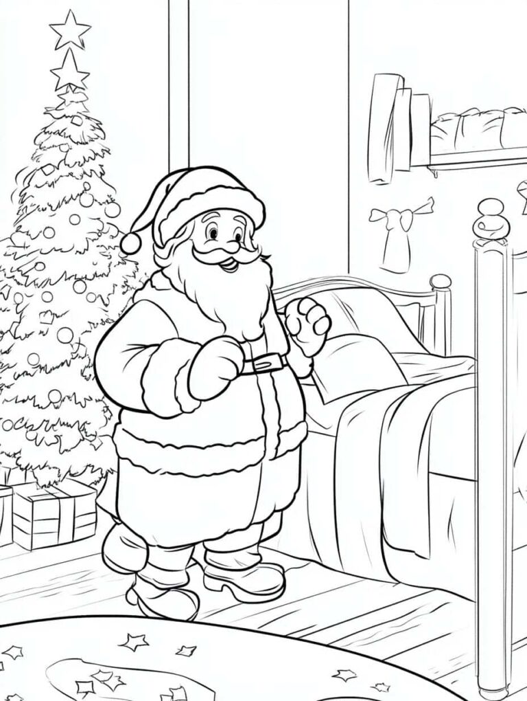 Explore 25+ Fun Santa Coloring Pages 🎅🤶 - Coloringpagesforkids.net