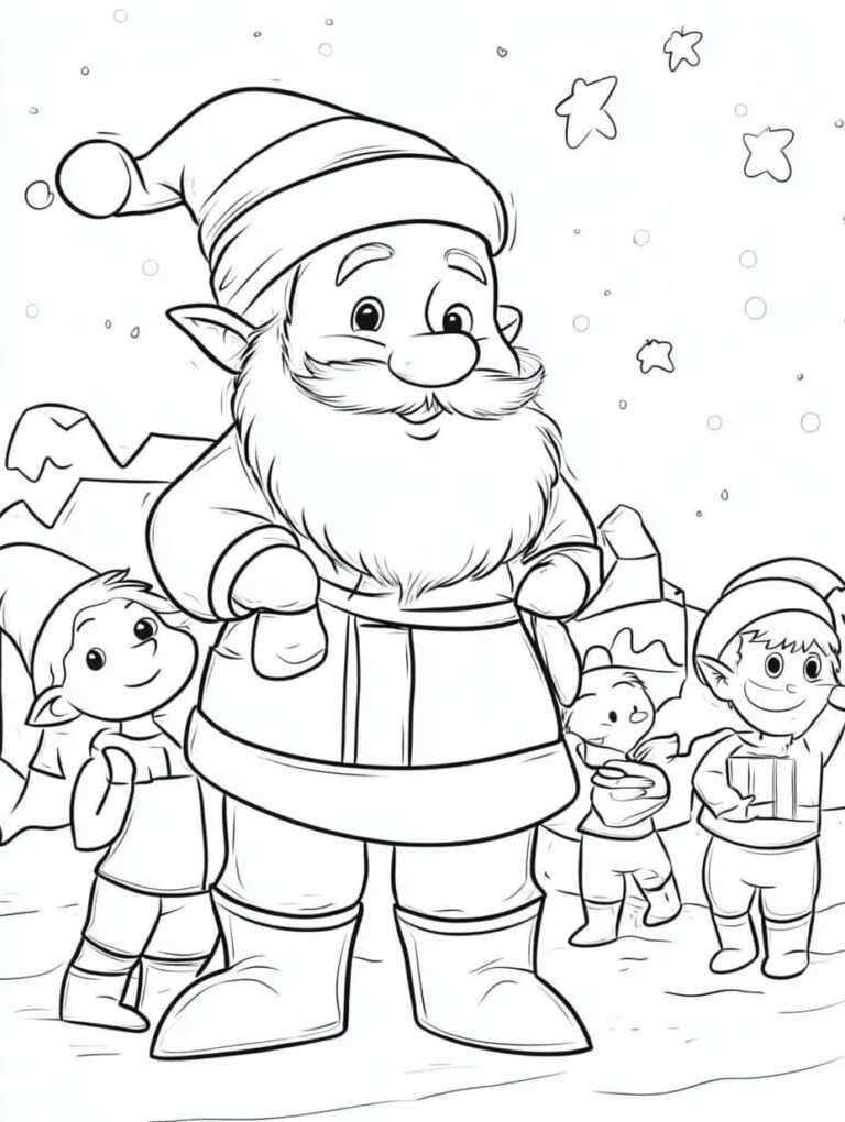 Explore 25+ Fun Santa Coloring Pages 🎅🤶 - Coloringpagesforkids.net