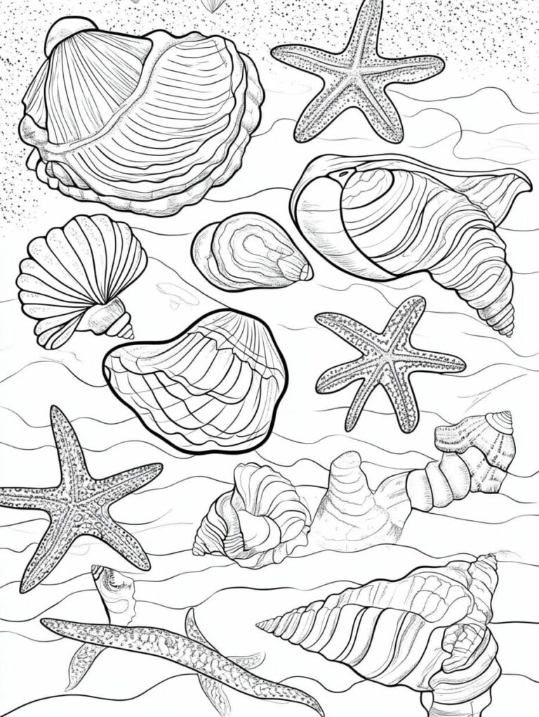 Amazing 30+ beach coloring pages for kids to try 🏖️🖍️ ...