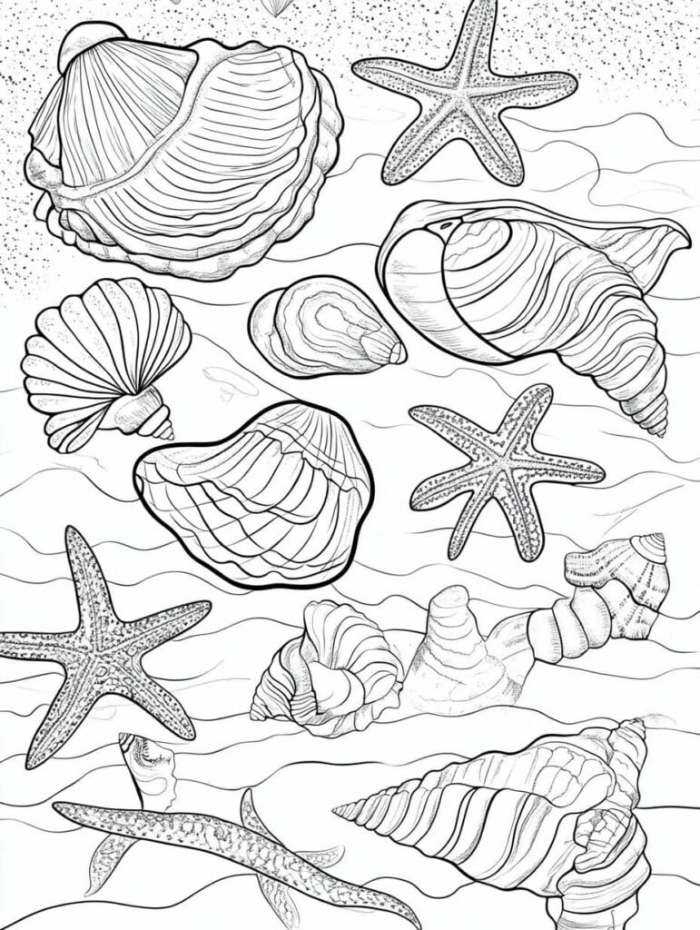 Amazing 30+ beach coloring pages for kids to try 🏖️🖍️ ...