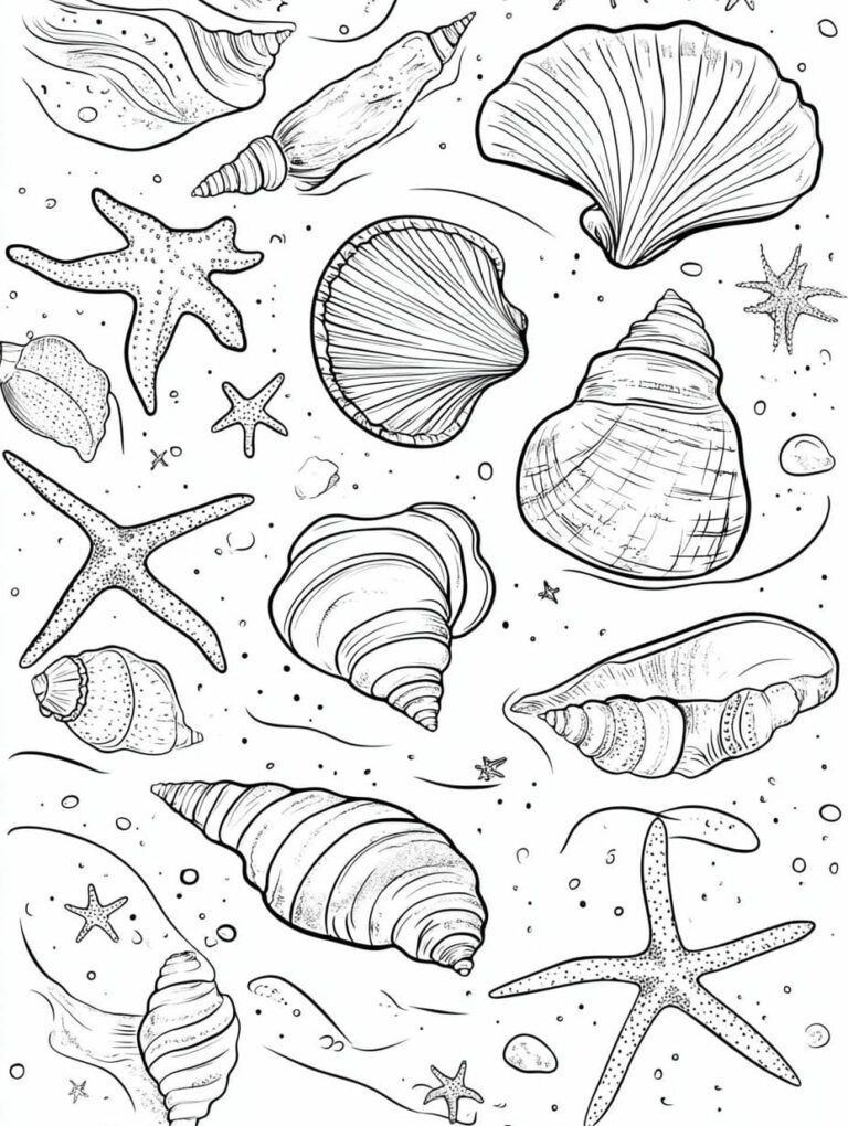 Amazing 30+ beach coloring pages for kids to try 🏖️🖍️ ...