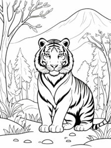 Tiger coloring pages printable will keep kids entertained ...