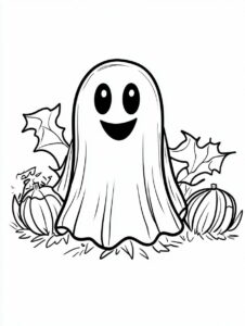 Best ghost coloring pages for halloween to print and enjoy ...