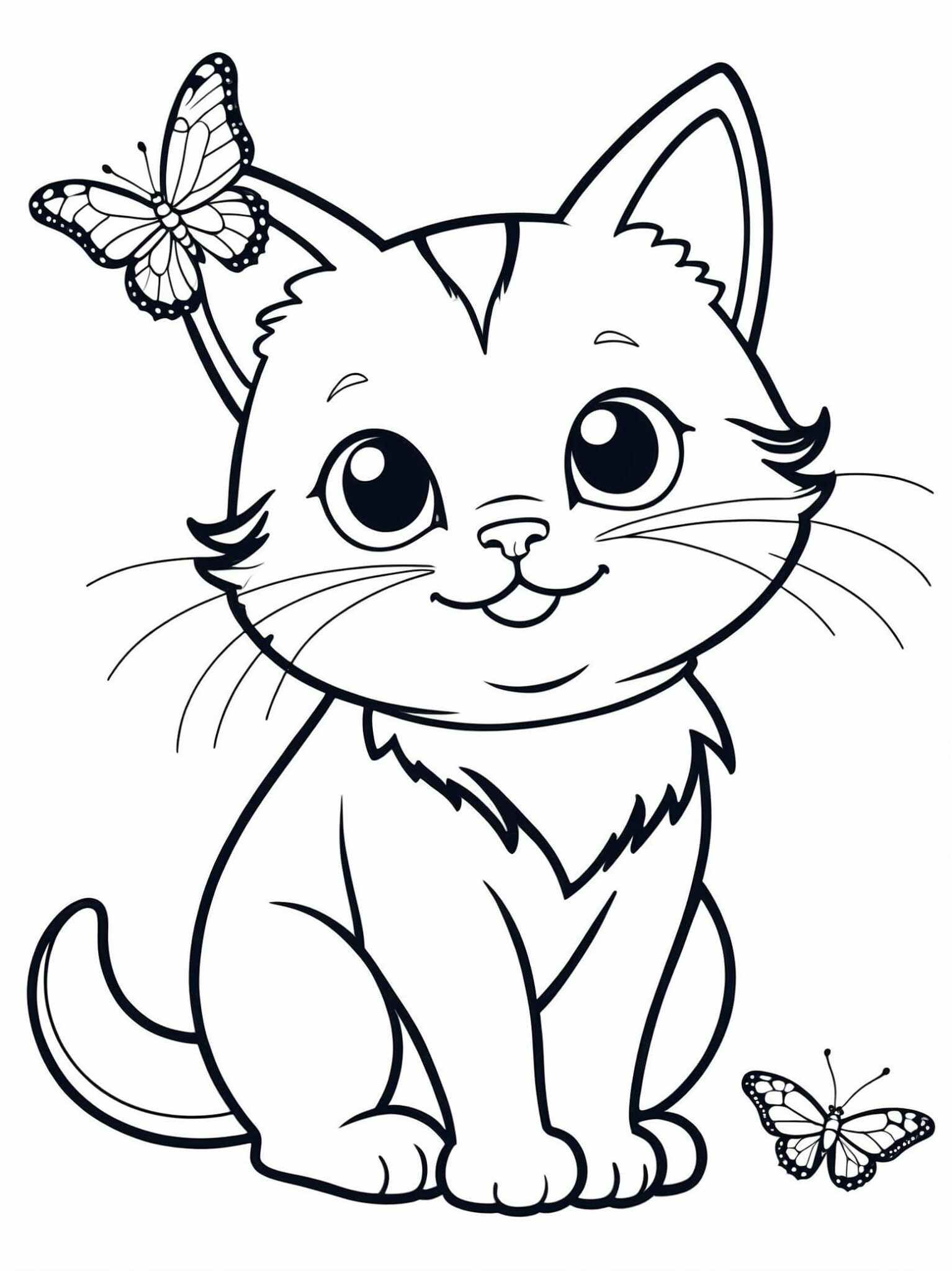 Les 50 meilleures pages à colorier de chats imprimables gratuites pour ...