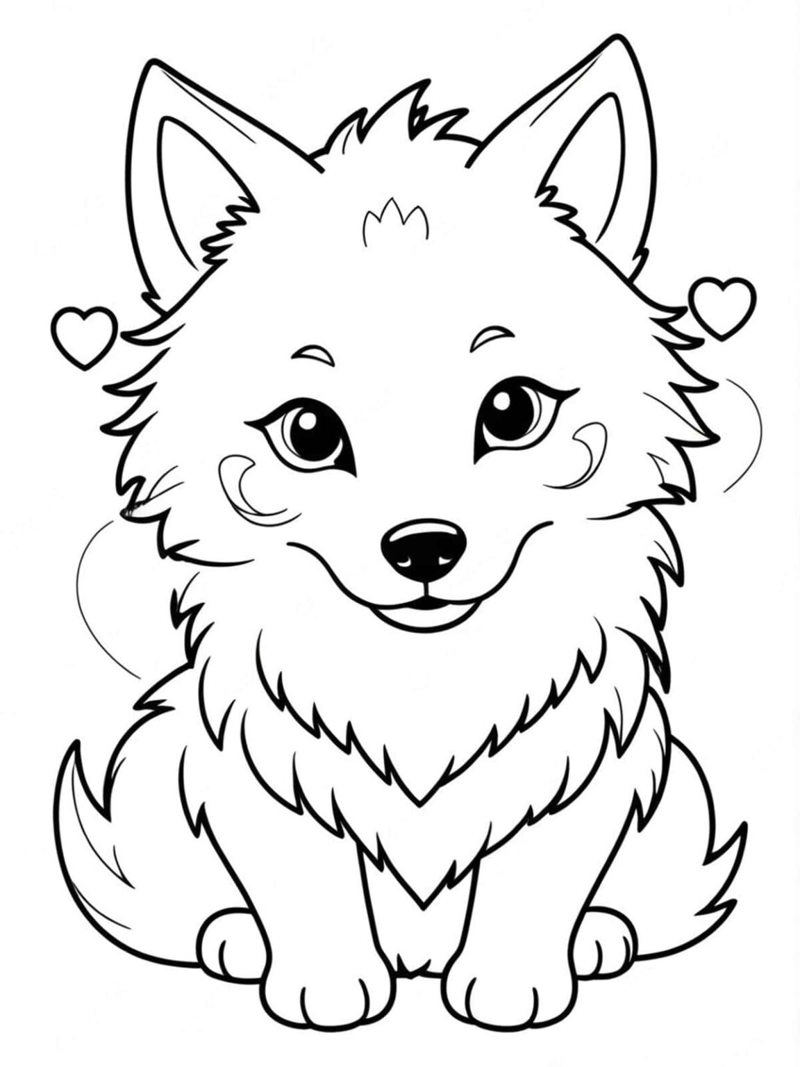 Mais de 30 páginas para colorir de lobos grátis para se divertir 🎨🐺 ...