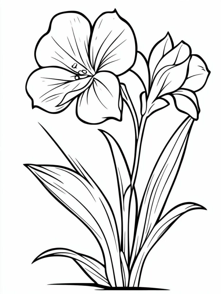 20+ halaman mewarnai bunga yang indah 🌸🖌️ - Coloringpagesforkids.net