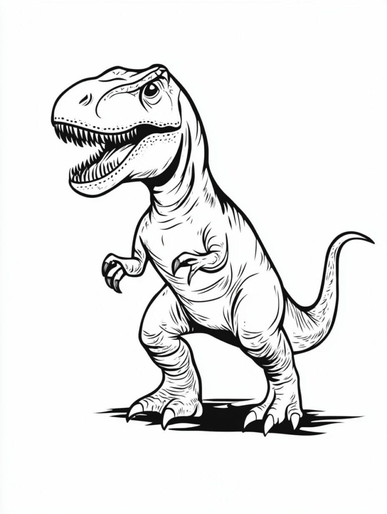 20+ pagine da colorare del dinosauro T-Rex - Coloringpagesforkids.net