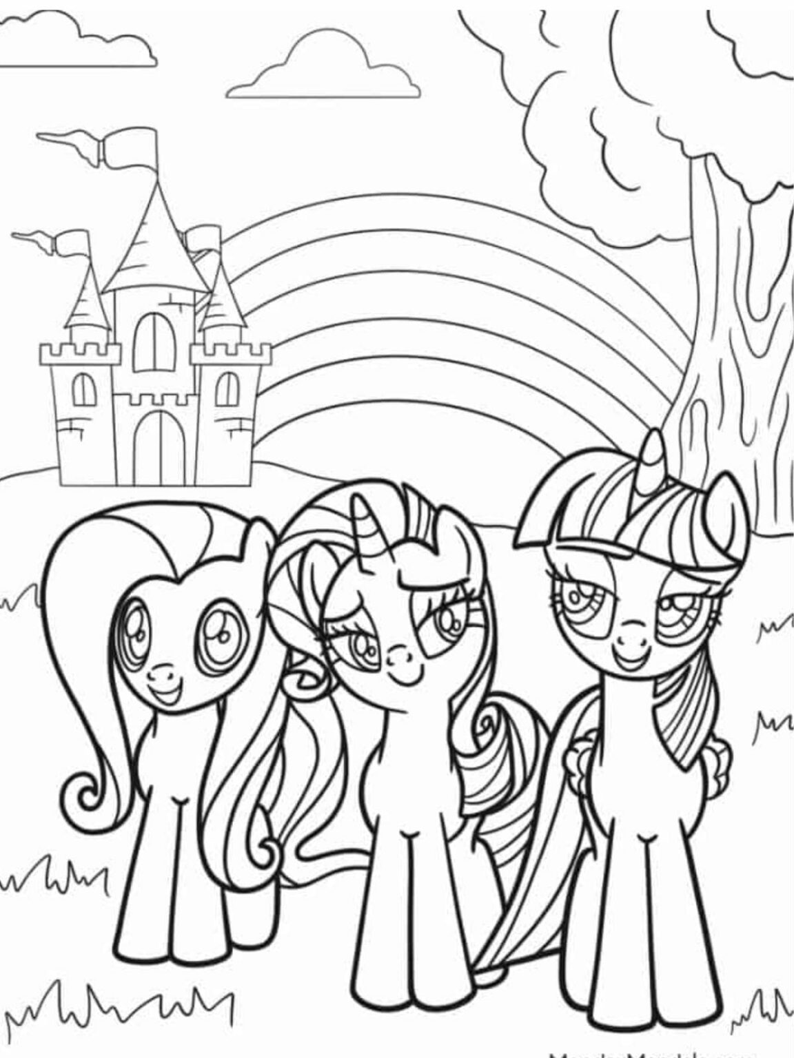 50+ Halaman Mewarnai My Little Pony yang Menarik untuk Anak-anak 🦄 ...
