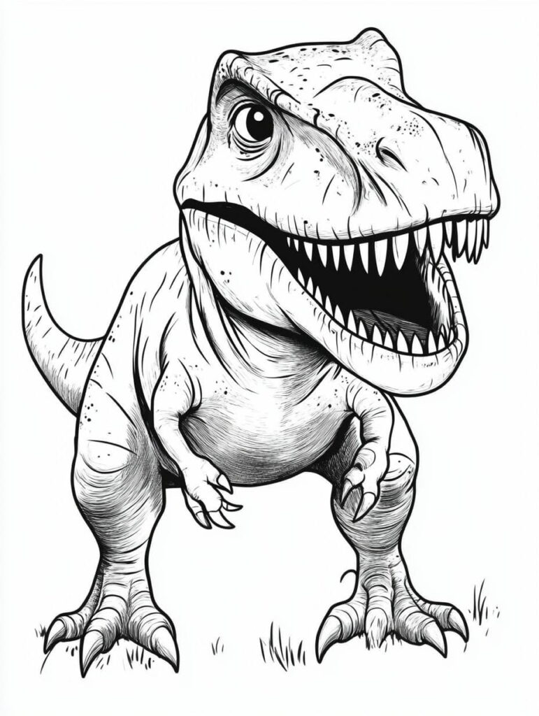 20+ T-Rex dinosaur coloring pages - Coloringpagesforkids.net