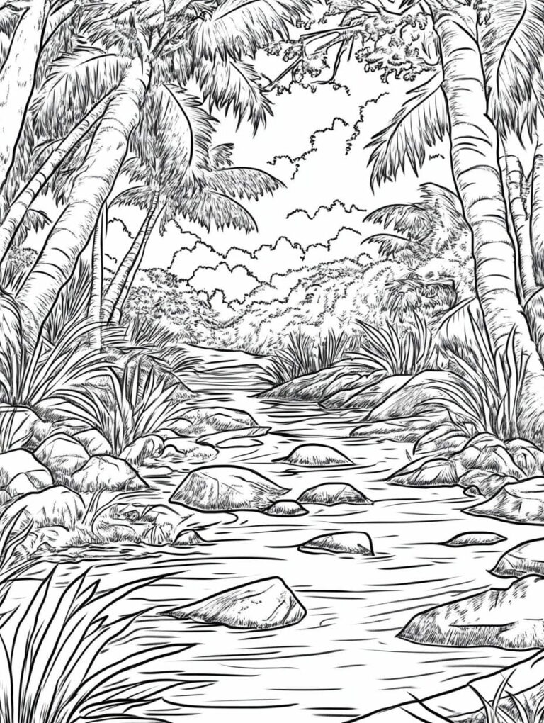 30+ wild jungle coloring pages for kids 🌴🎨 - Coloringpagesforkids.net