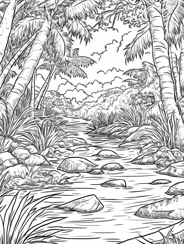 30+ wild jungle coloring pages for kids 🌴🎨 - Coloringpagesforkids.net