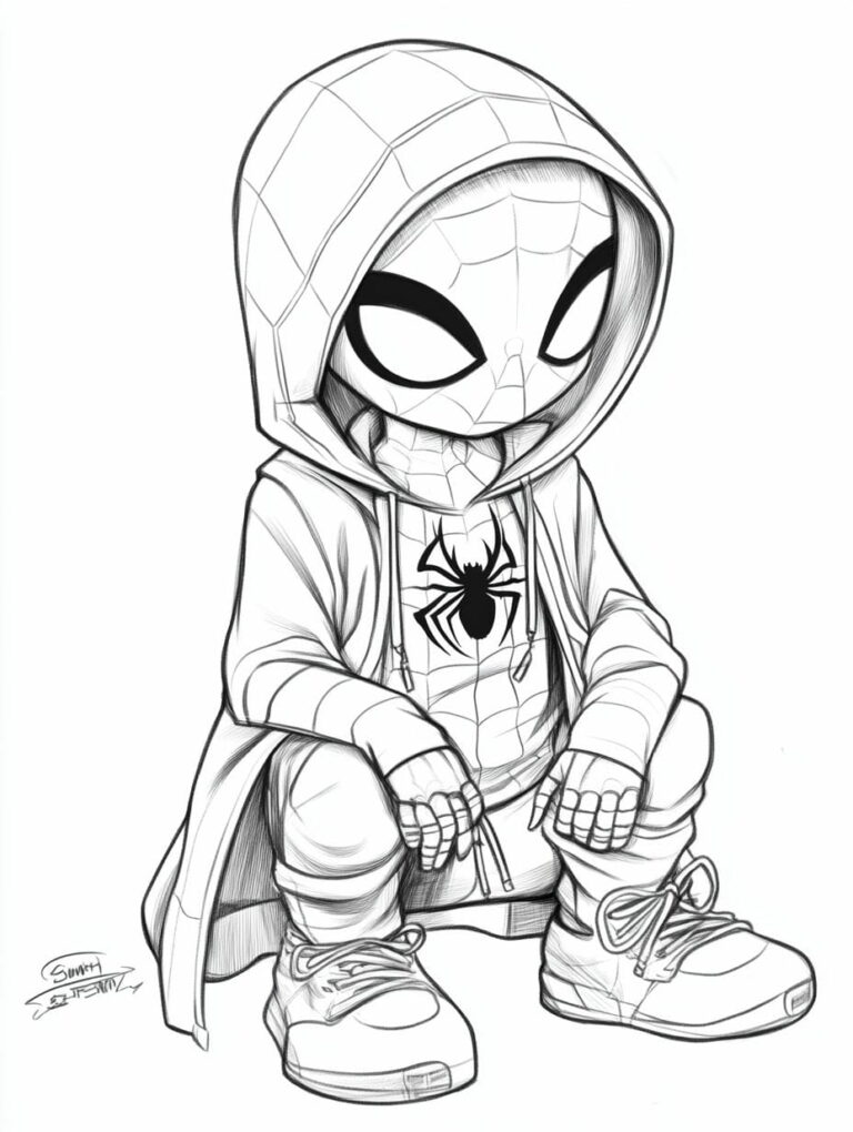 20+ spider man coloring pages for kids 🕷️🦸‍♂️ - Coloringpagesforkids.net
