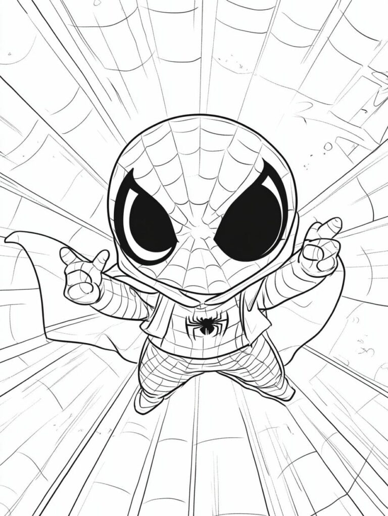 20+ spider man coloring pages for kids 🕷️🦸‍♂️ - Coloringpagesforkids.net