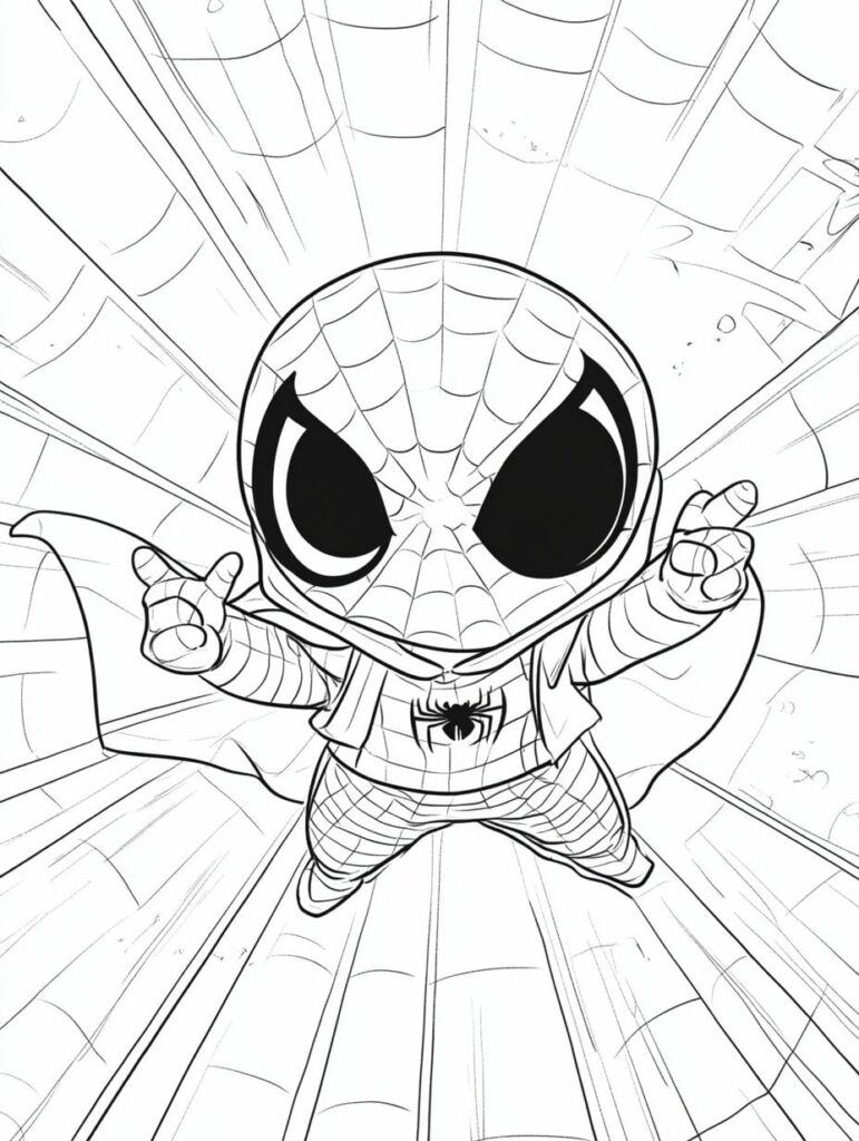 20+ spider man coloring pages for kids 🕷️🦸‍♂️ - Coloringpagesforkids.net