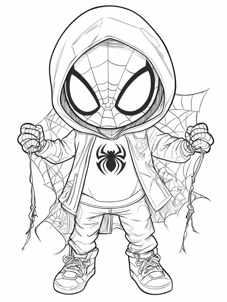 20+ spider man coloring pages for kids 🕷️🦸‍♂️ - Coloringpagesforkids.net