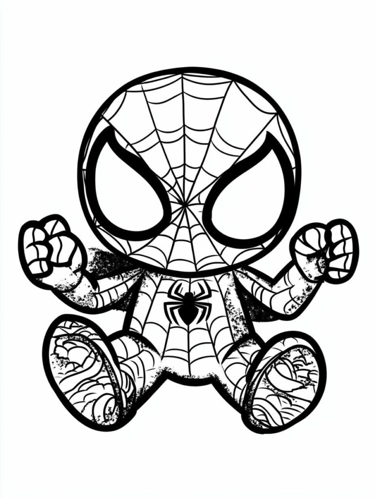 20+ spider man coloring pages for kids 🕷️🦸‍♂️ - Coloringpagesforkids.net