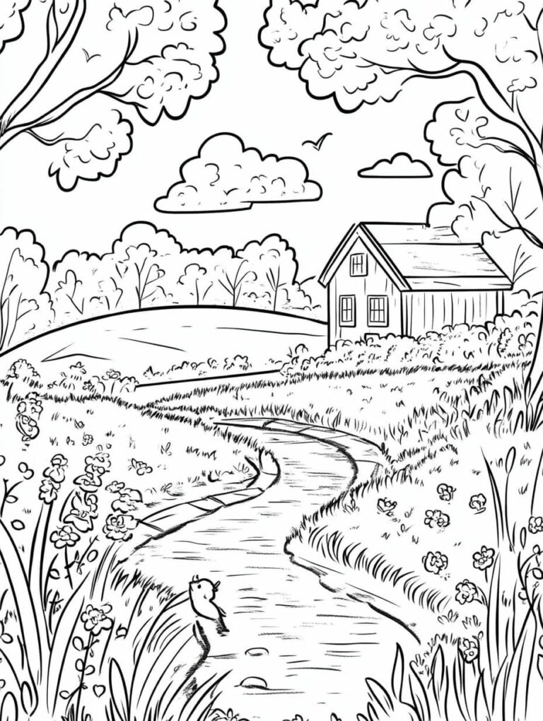 Explore 200+ beautiful landscape coloring pages - Coloringpagesforkids.net