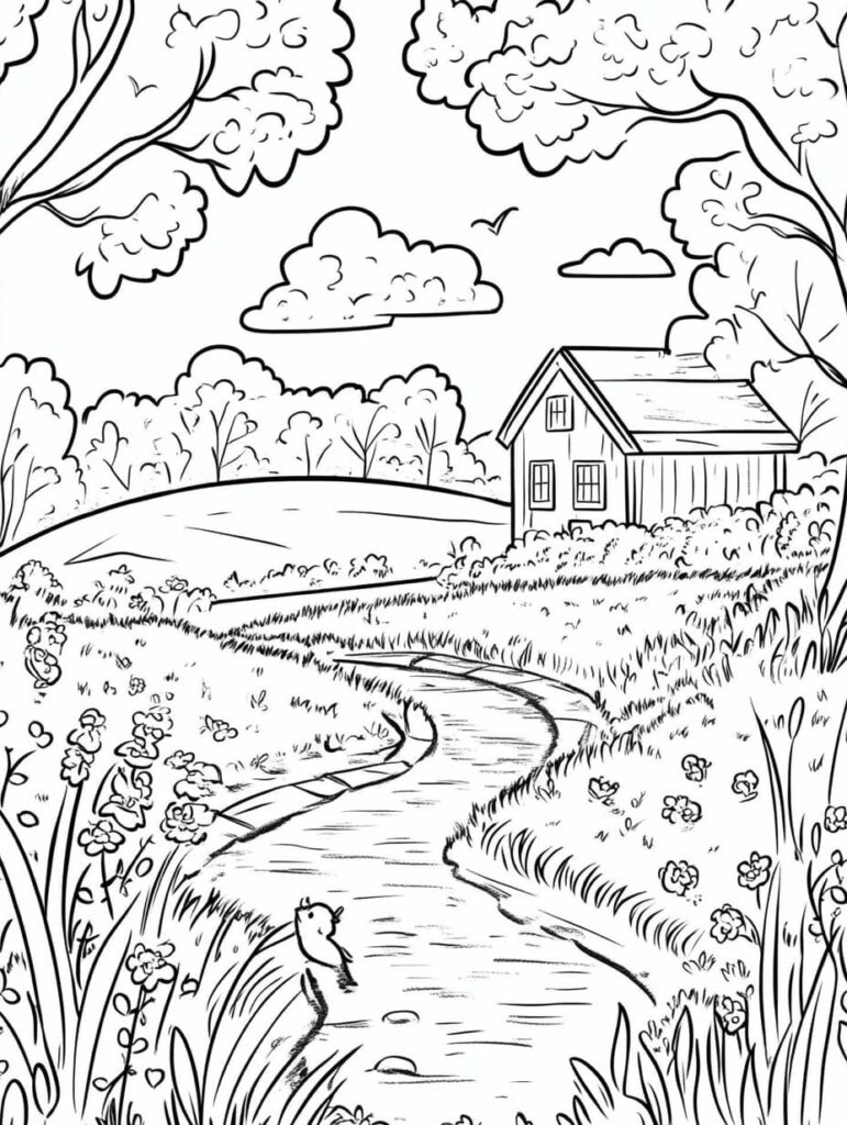 Explore 200+ beautiful landscape coloring pages - Coloringpagesforkids.net