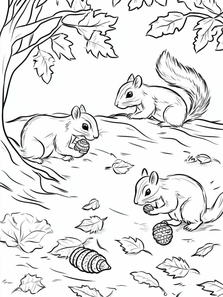 Cozy fall coloring pages for kids 🍂🎨 - Coloringpagesforkids.net