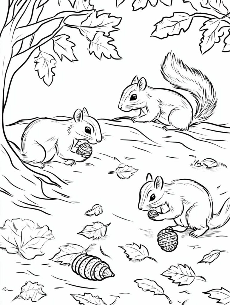 Cozy fall coloring pages for kids 🍂🎨 - Coloringpagesforkids.net