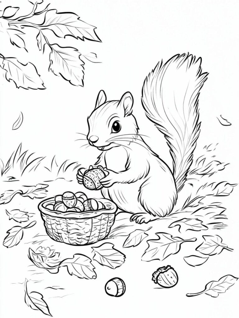 Cozy fall coloring pages for kids 🍂🎨 - Coloringpagesforkids.net