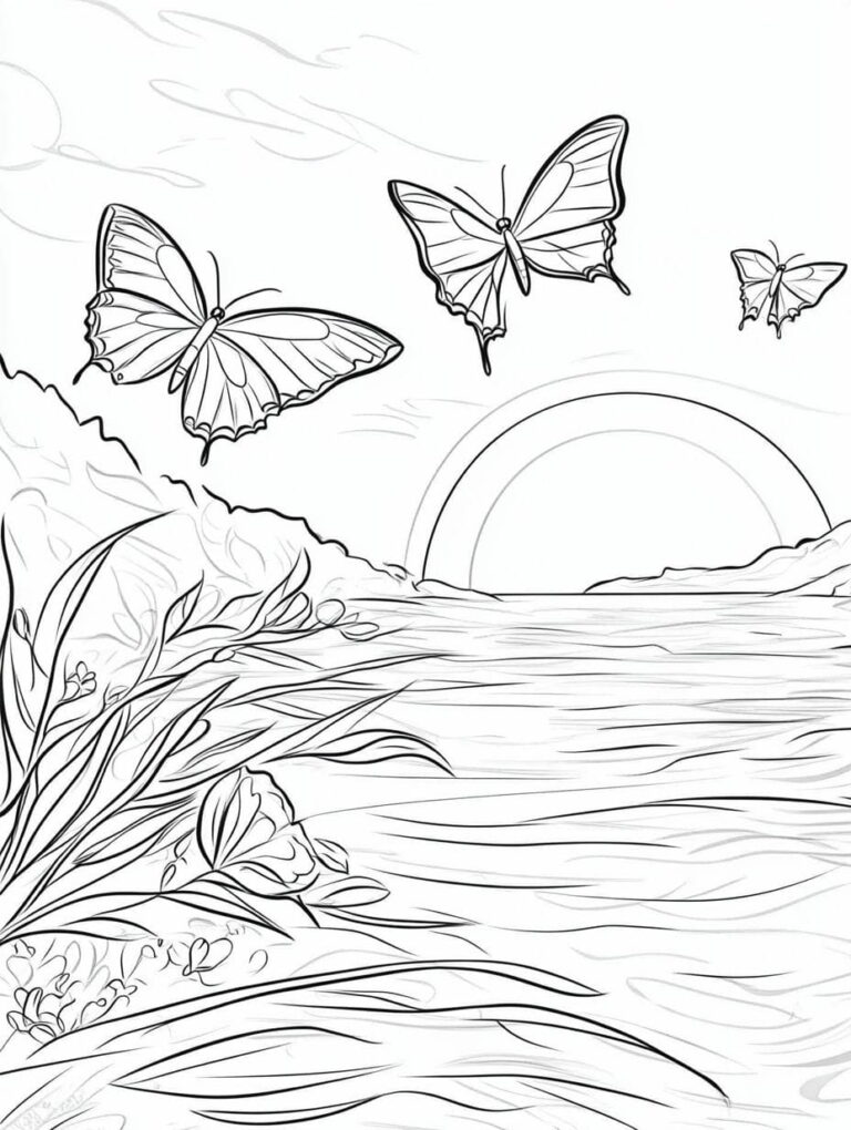 Explore 200+ beautiful landscape coloring pages - Coloringpagesforkids.net