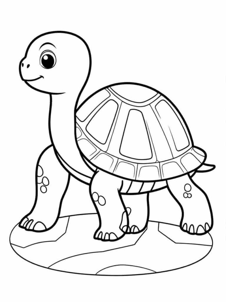 Get greativity with turtle coloring pages - Coloringpagesforkids.net