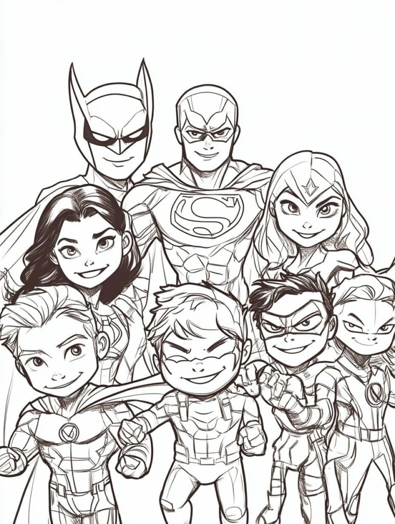 World of Superheroes Coloring Pages Free Printable🦸‍♂️🎨 ...