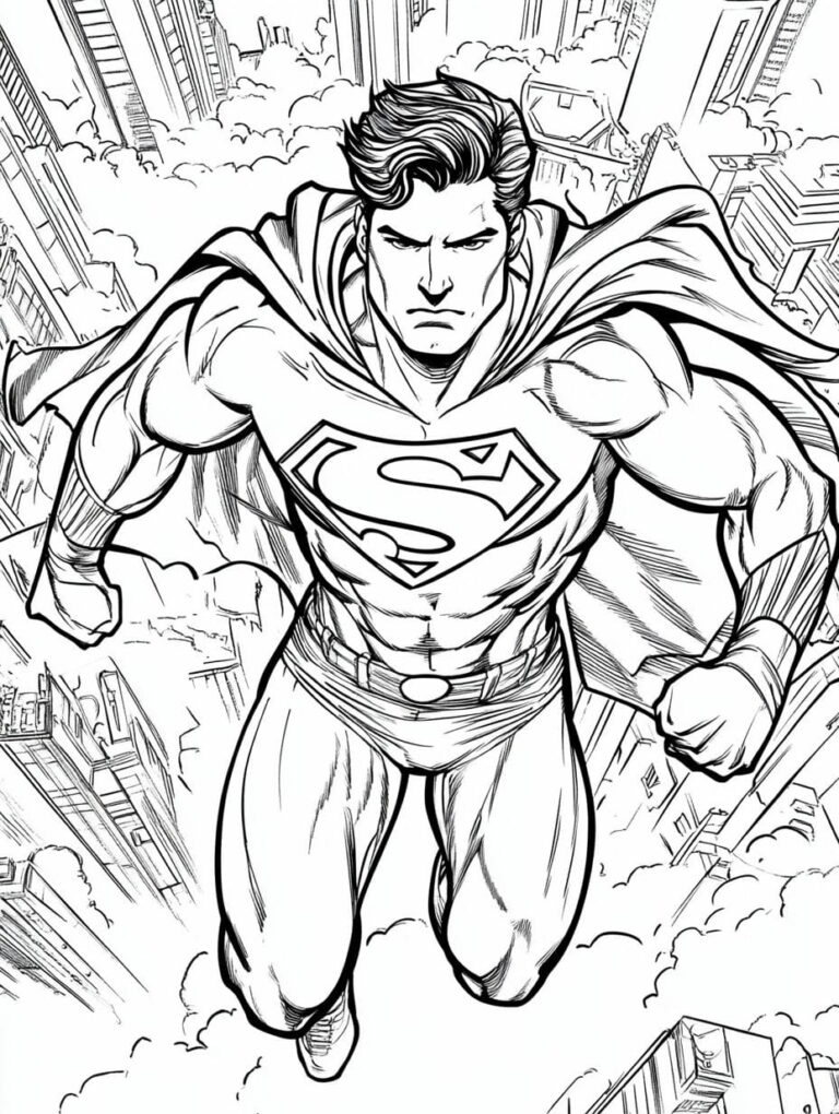 World of Superheroes Coloring Pages Free Printable🦸‍♂️🎨 - ColoringPagesForKids.net