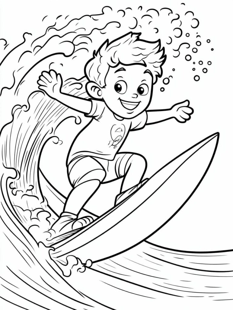 Amazing 30+ beach coloring pages for kids to try 🏖️🖍️ ...