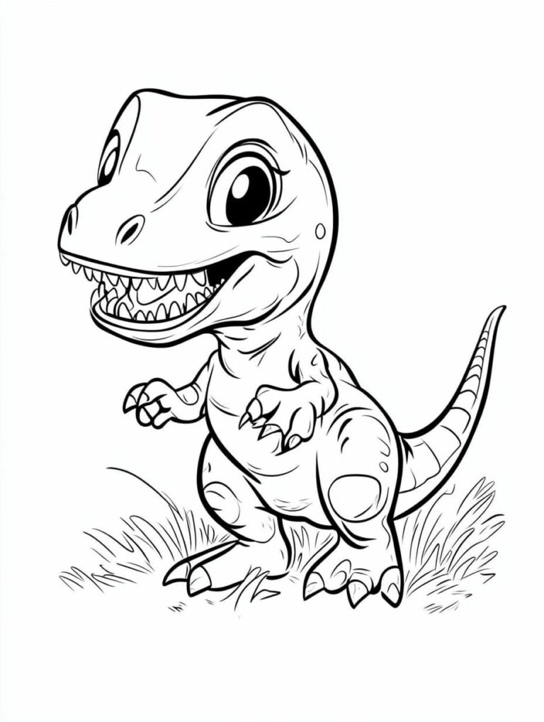 20+ T-Rex dinosaur coloring pages - Coloringpagesforkids.net
