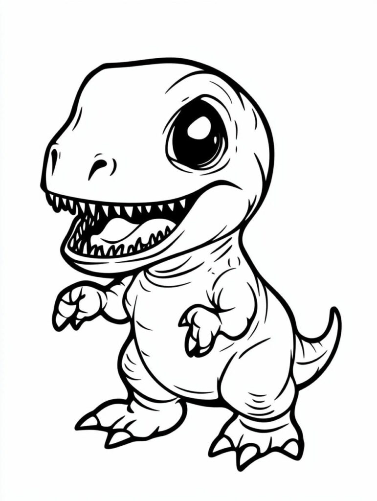 20+ T-Rex dinosaur coloring pages - Coloringpagesforkids.net