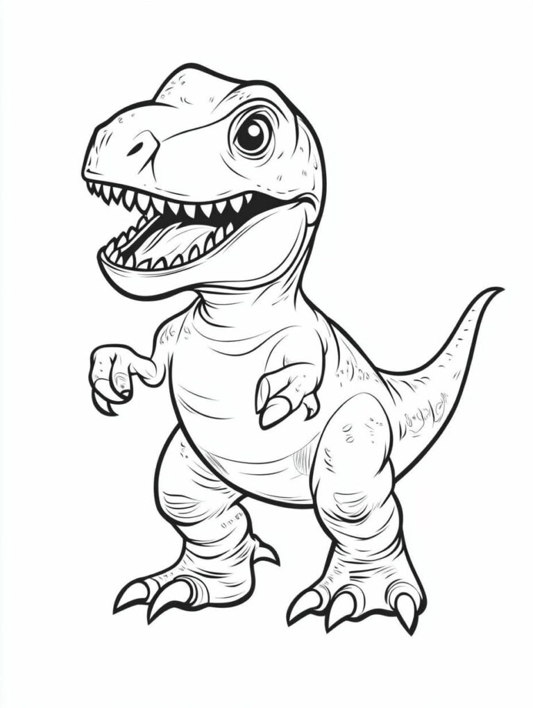 20+ T-Rex dinosaur coloring pages - Coloringpagesforkids.net