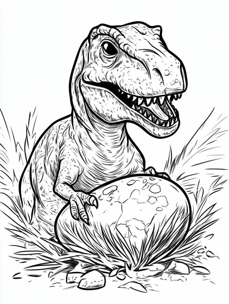 20+ T-Rex dinosaur coloring pages - Coloringpagesforkids.net