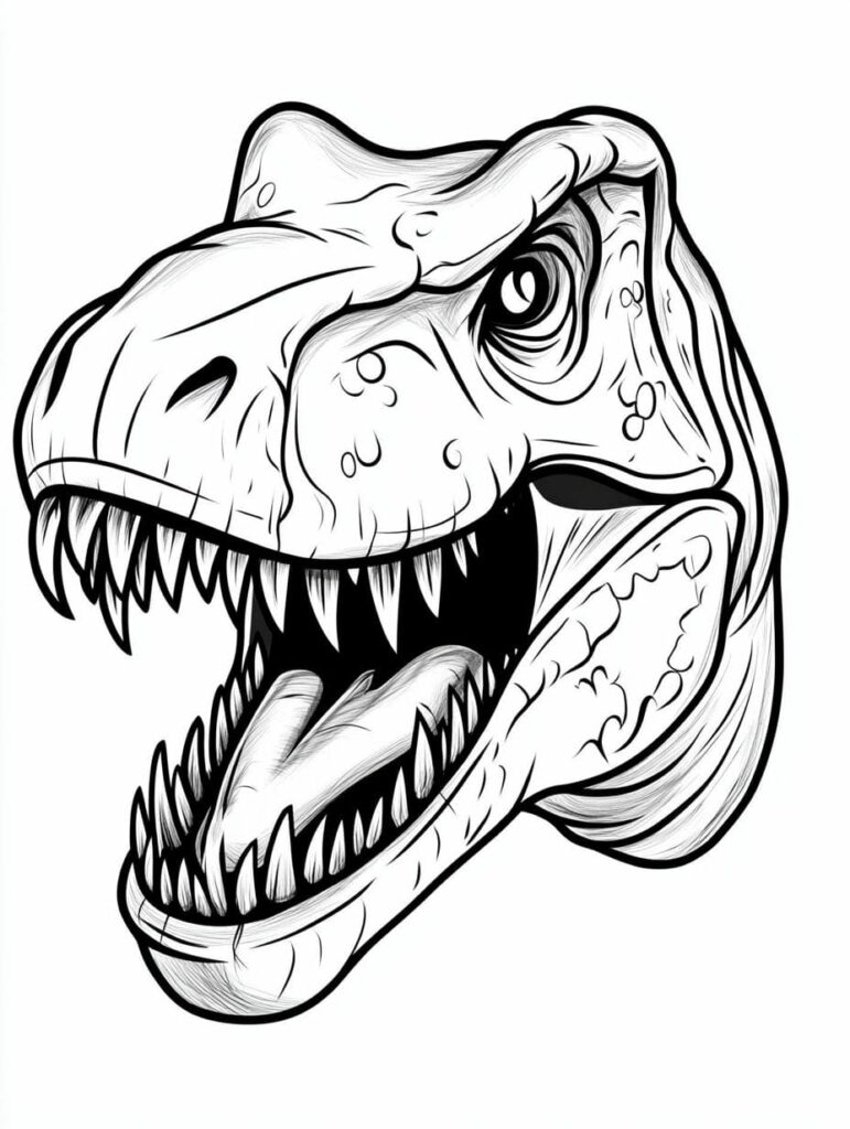 20+ pagine da colorare del dinosauro T-Rex - Coloringpagesforkids.net