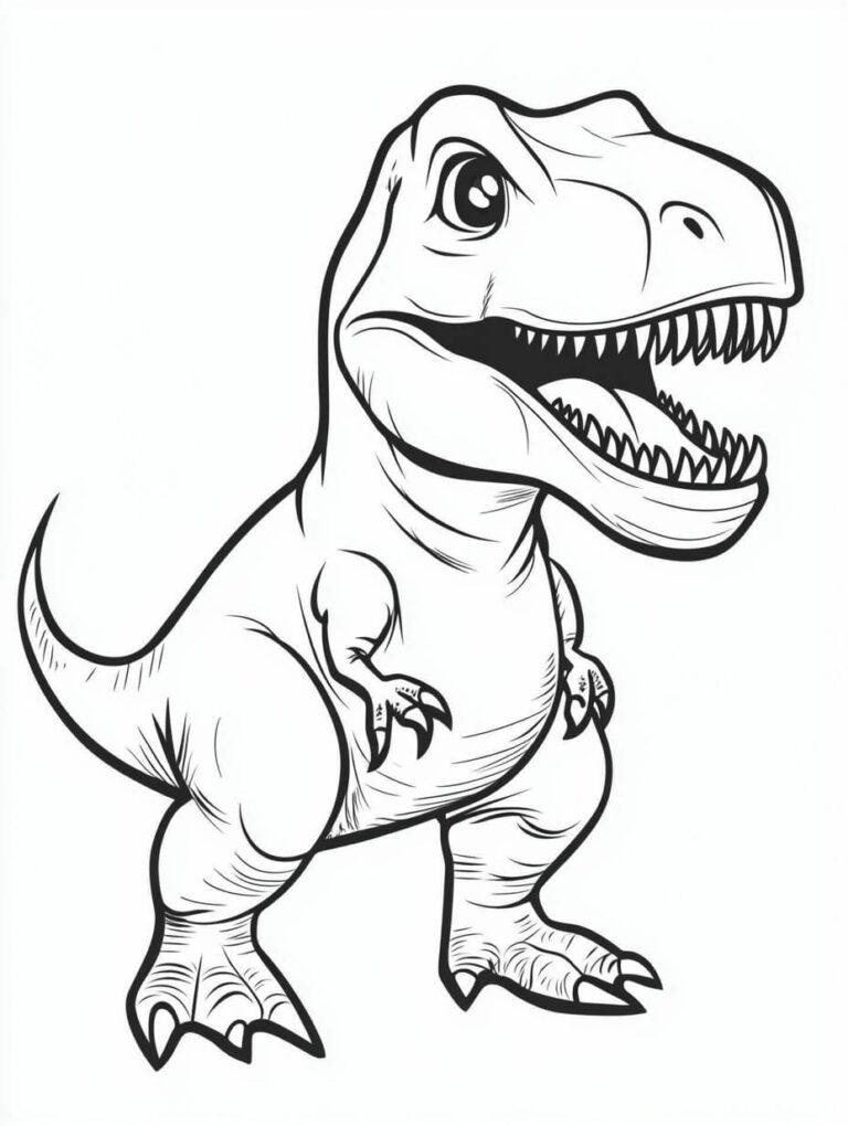 20+ T-Rex dinosaur coloring pages - Coloringpagesforkids.net
