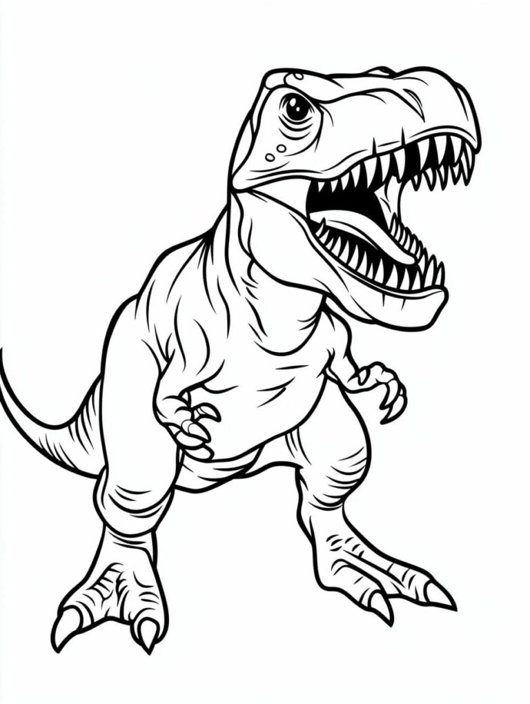 20+ T-Rex dinosaur coloring pages - Coloringpagesforkids.net