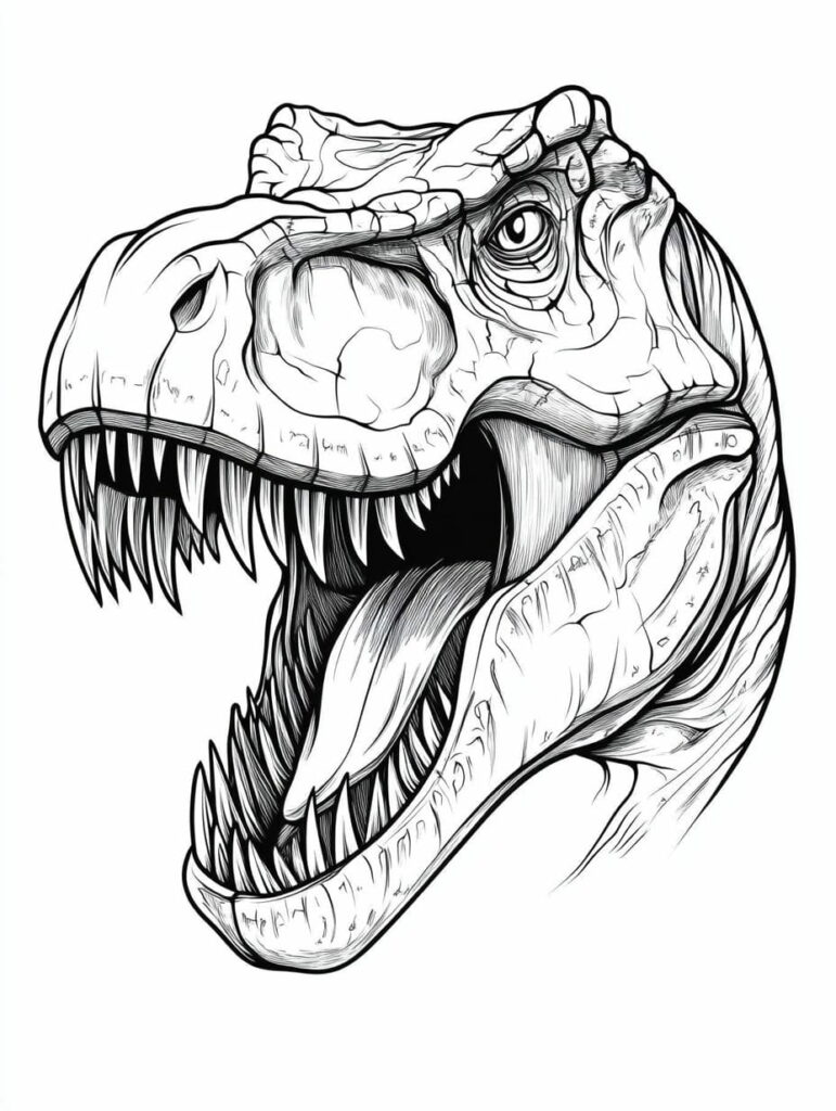 20+ T-Rex dinosaur coloring pages - Coloringpagesforkids.net