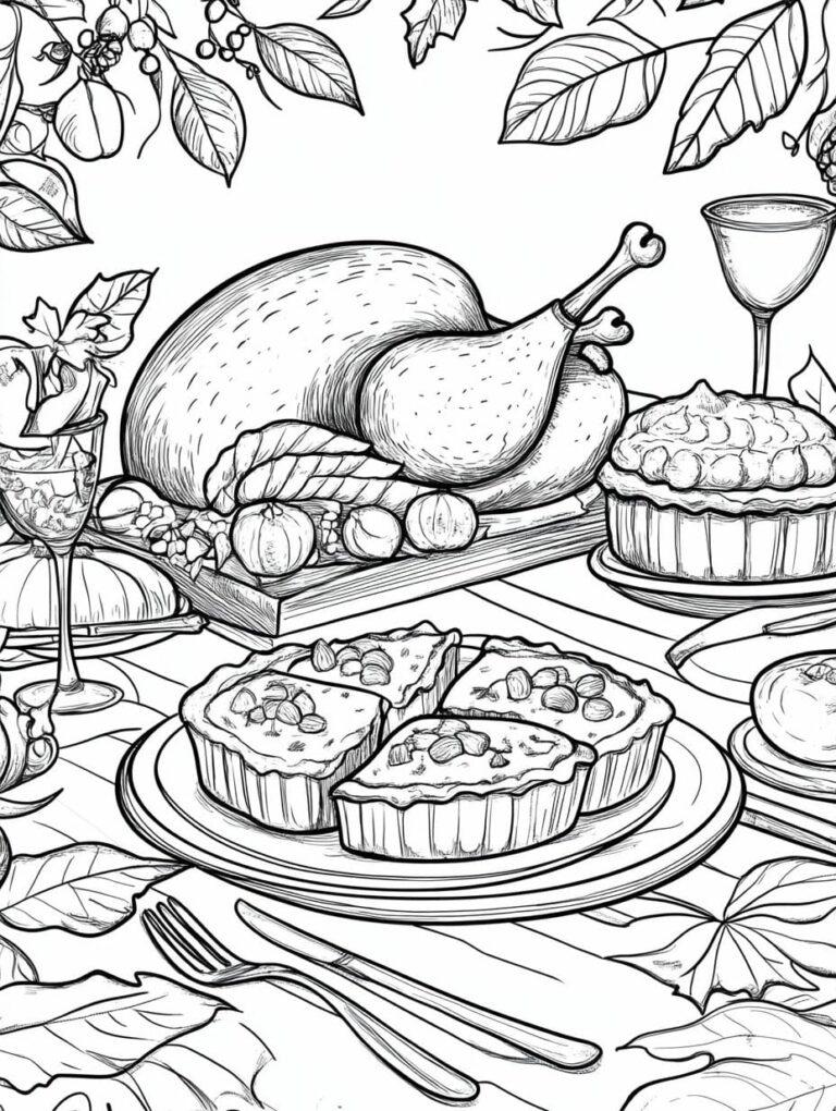 Cozy fall coloring pages for kids 🍂🎨 - Coloringpagesforkids.net