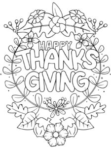 Top 60+ Thanksgiving Coloring Pages For Kids 🦃🎨 - Coloringpagesforkids.net