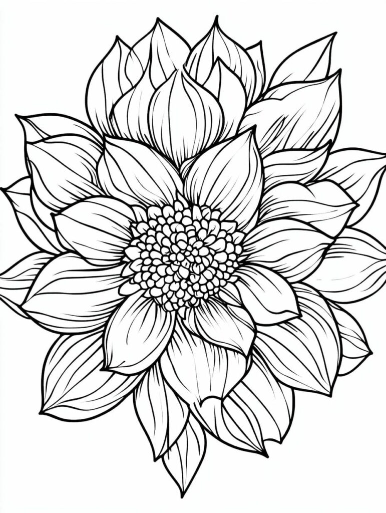 20+ halaman mewarnai bunga yang indah 🌸🖌️ - Coloringpagesforkids.net