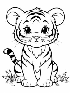 Tiger coloring pages printable will keep kids entertained ...