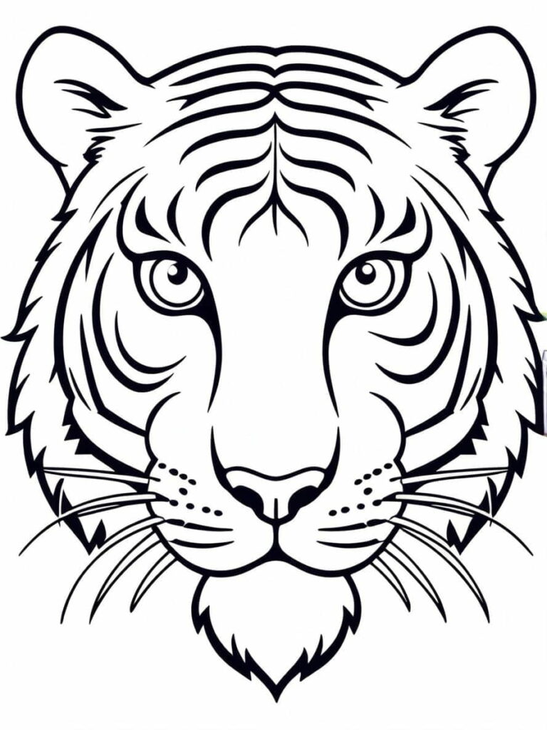 Tiger coloring pages printable will keep kids entertained ...