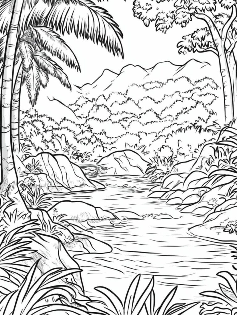 30+ wild jungle coloring pages for kids 🌴🎨 - Coloringpagesforkids.net