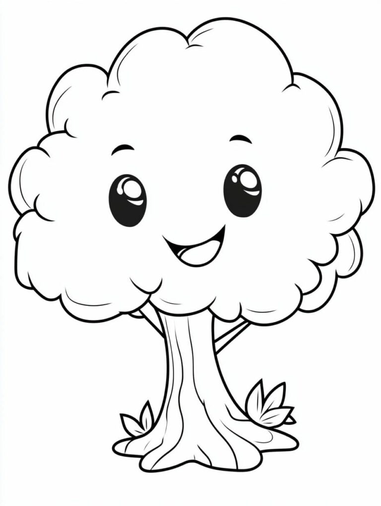 Explore cute 20+ tree coloring pages 🌳🖍️ - Coloringpagesforkids.net