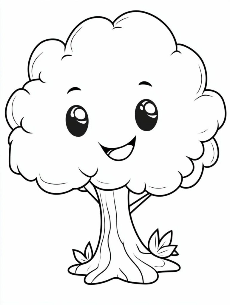 Explore cute 20+ tree coloring pages 🌳🖍️ - Coloringpagesforkids.net